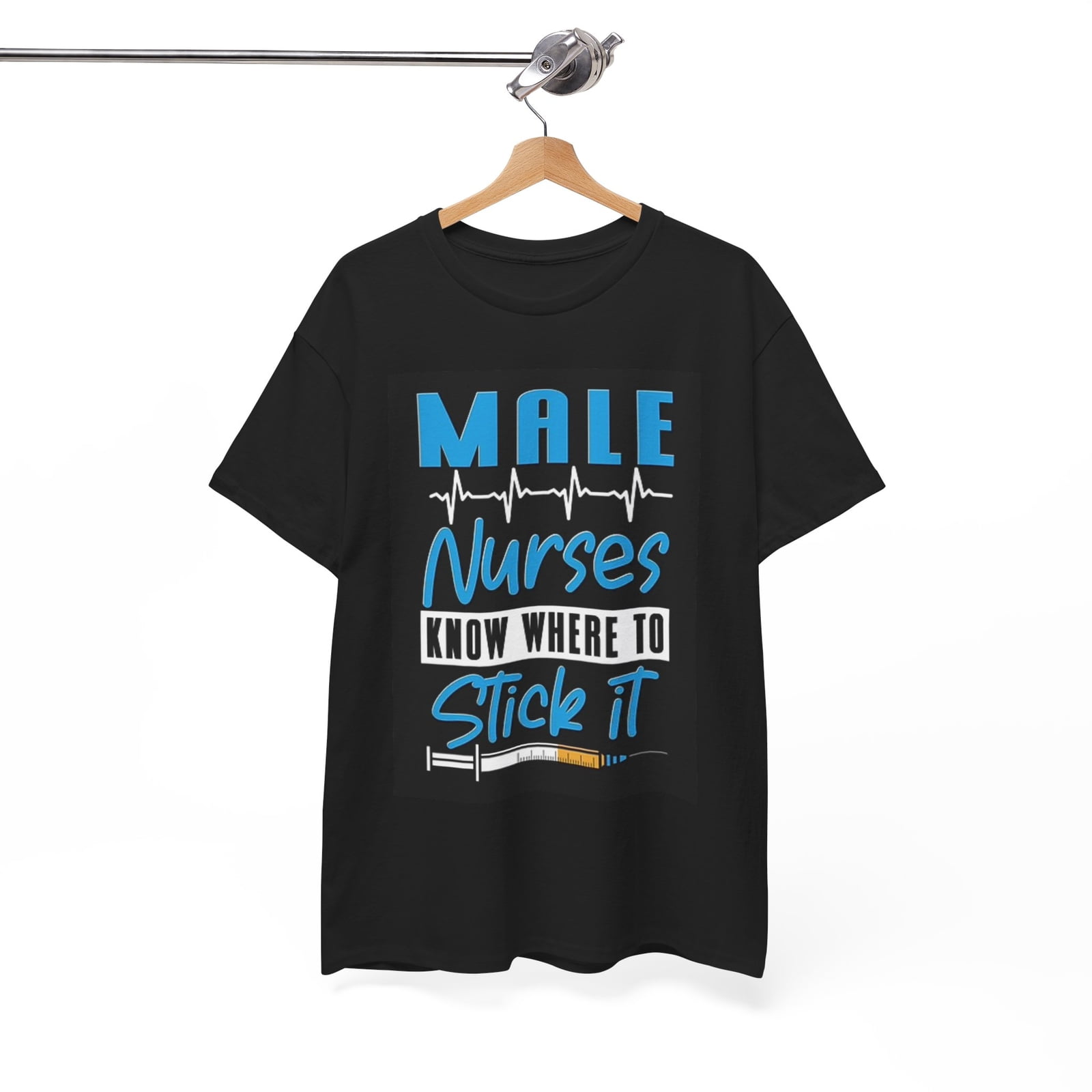 Male Nurses Funny Graphic T Shirt CNA Hospital Unisex Heavy Cotton Tee ...
