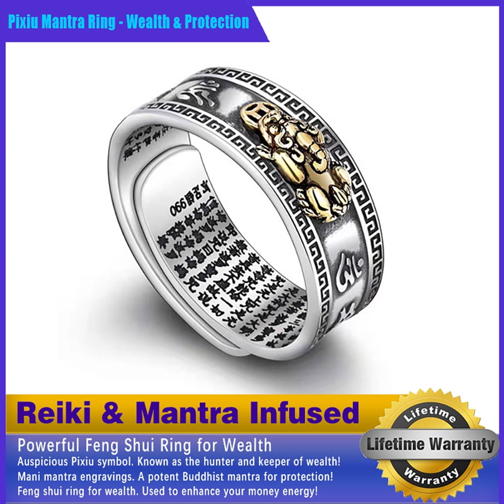 Male Pixiu Ring Feng Shui Auspicious, Eternal Wealth,Success And Evil ...