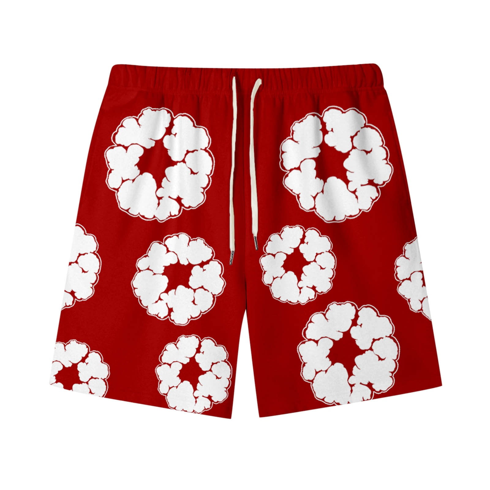 Male Print DT Theme Summer Board Shorts Resort Fully Printed Tie Pocket ...