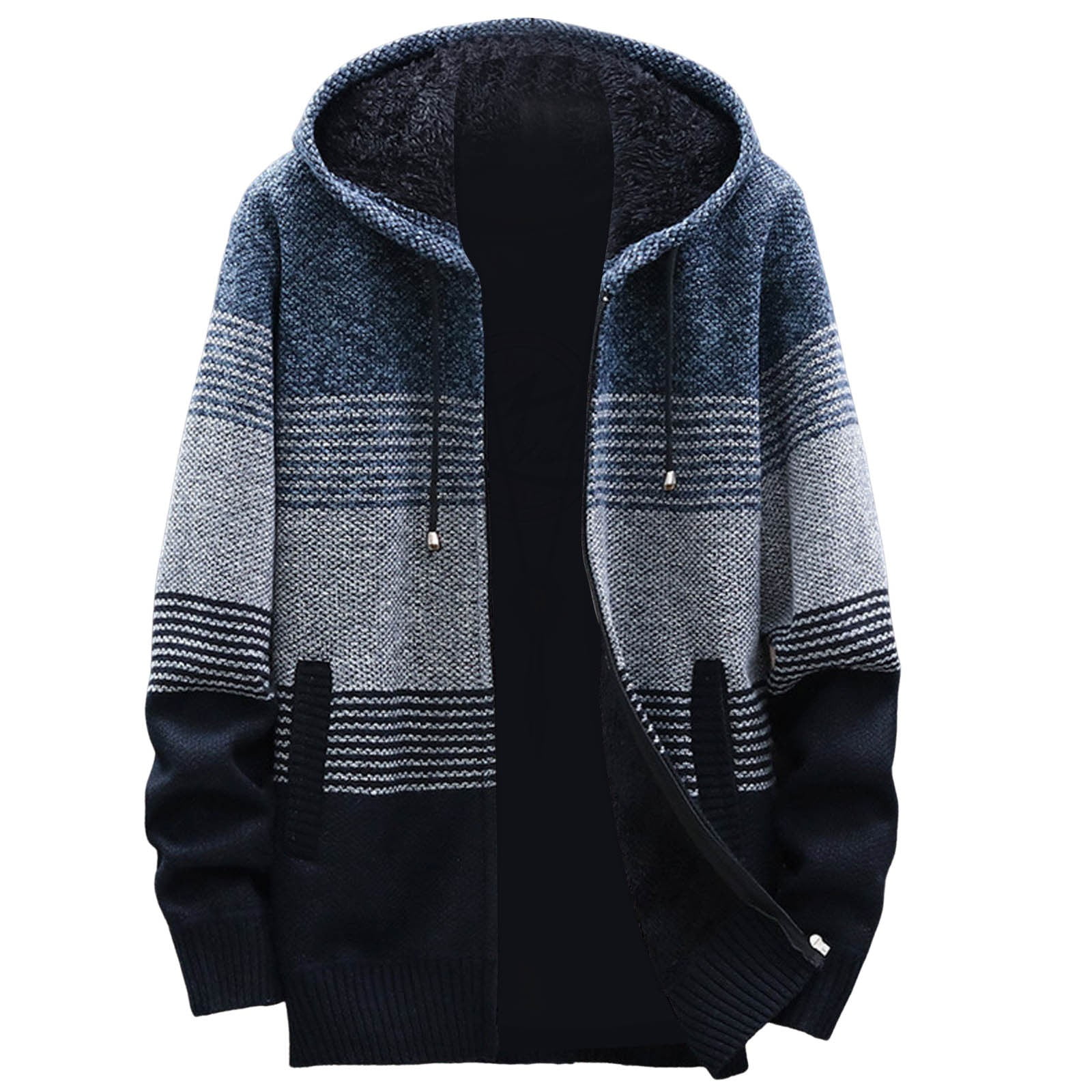 Male Pullover Sweaters Autumn Winter Slim Fit Casual Men Plus Thick ...