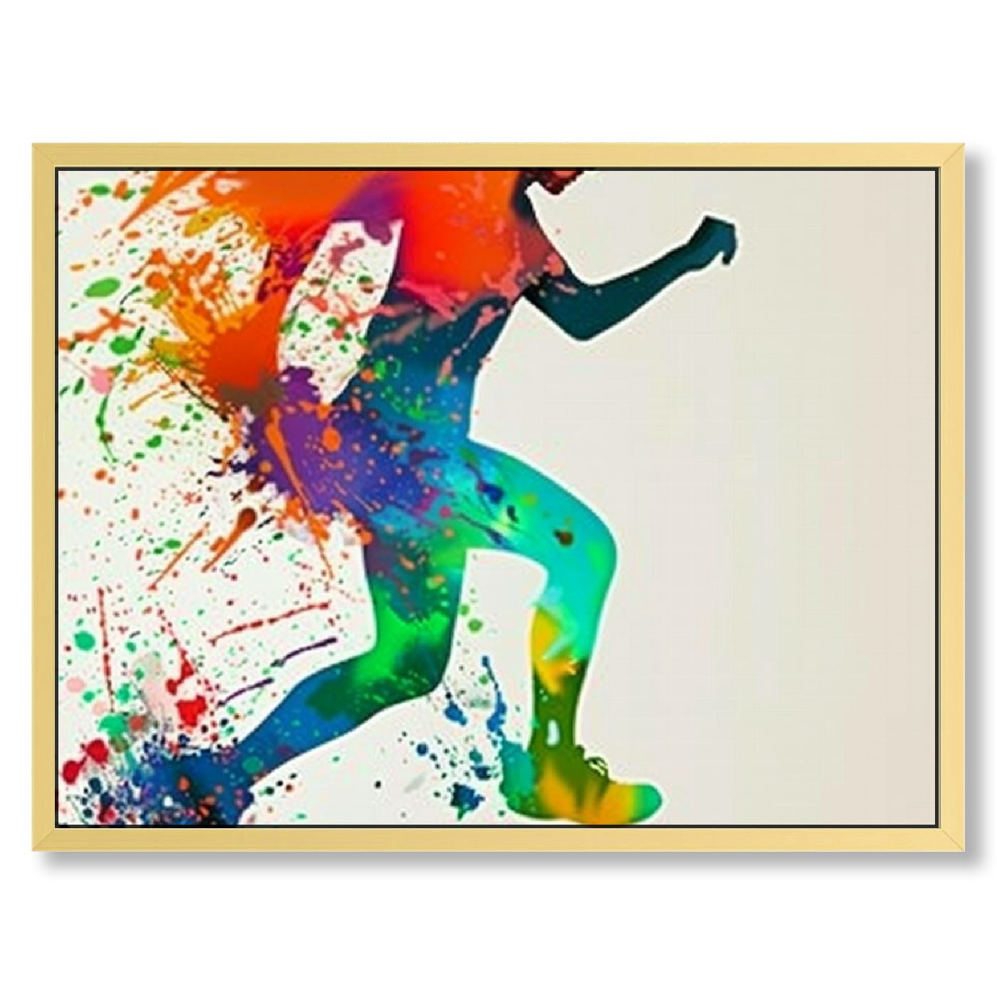 Male Runner Sport Abstract Wall Art, deal for Boy Athletes, Road ...