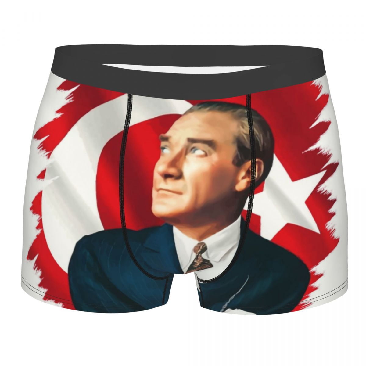 Male Sexy Flag Of Turkey Underwear Patriotism Boxer Briefs Soft Shorts ...