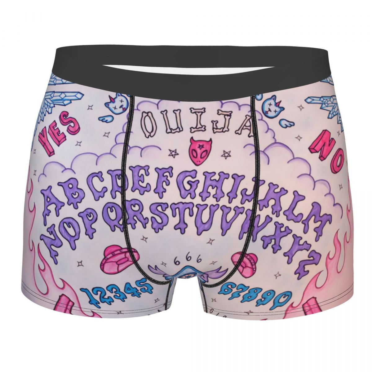Male Sexy Halloween Witchcraft Ouija Board Underwear Occult Skull Witch ...