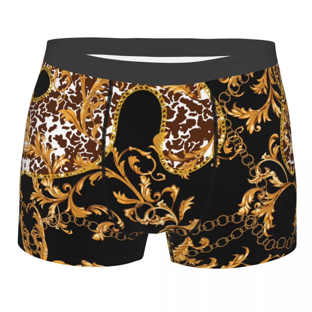 Male Sexy Luxury European Baroque Art Underwear Rococo Style Boxer ...