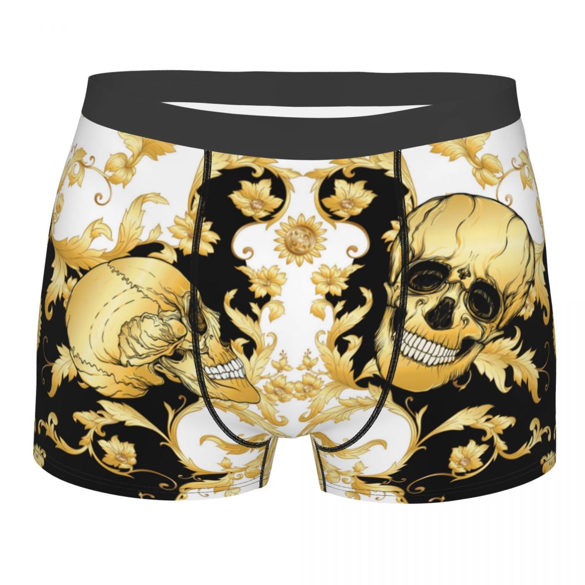Male Sexy Luxury European Baroque Art Underwear Rococo Style Boxer ...