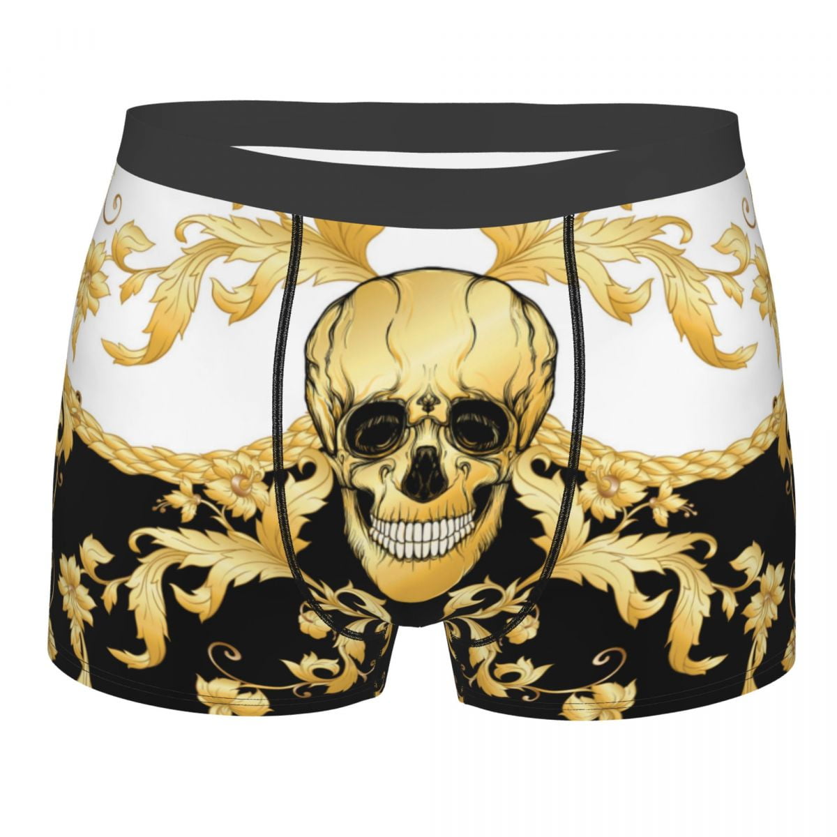 Male Sexy Victorian Frolar With SKull Underwear Europe Baroque Art ...