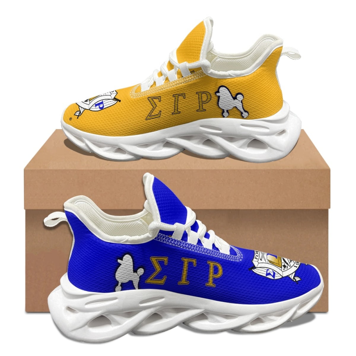 Male Shoes Sigma Gamma Rho Pattern Cozy Flats for Men Fashion Style ...