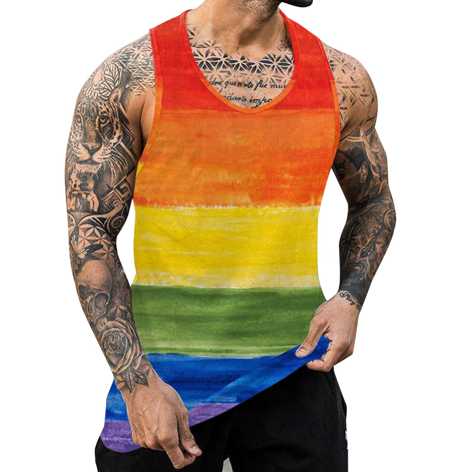 Male Singlet Running Male Spring Sexy Festive Carnival Tank Top ...
