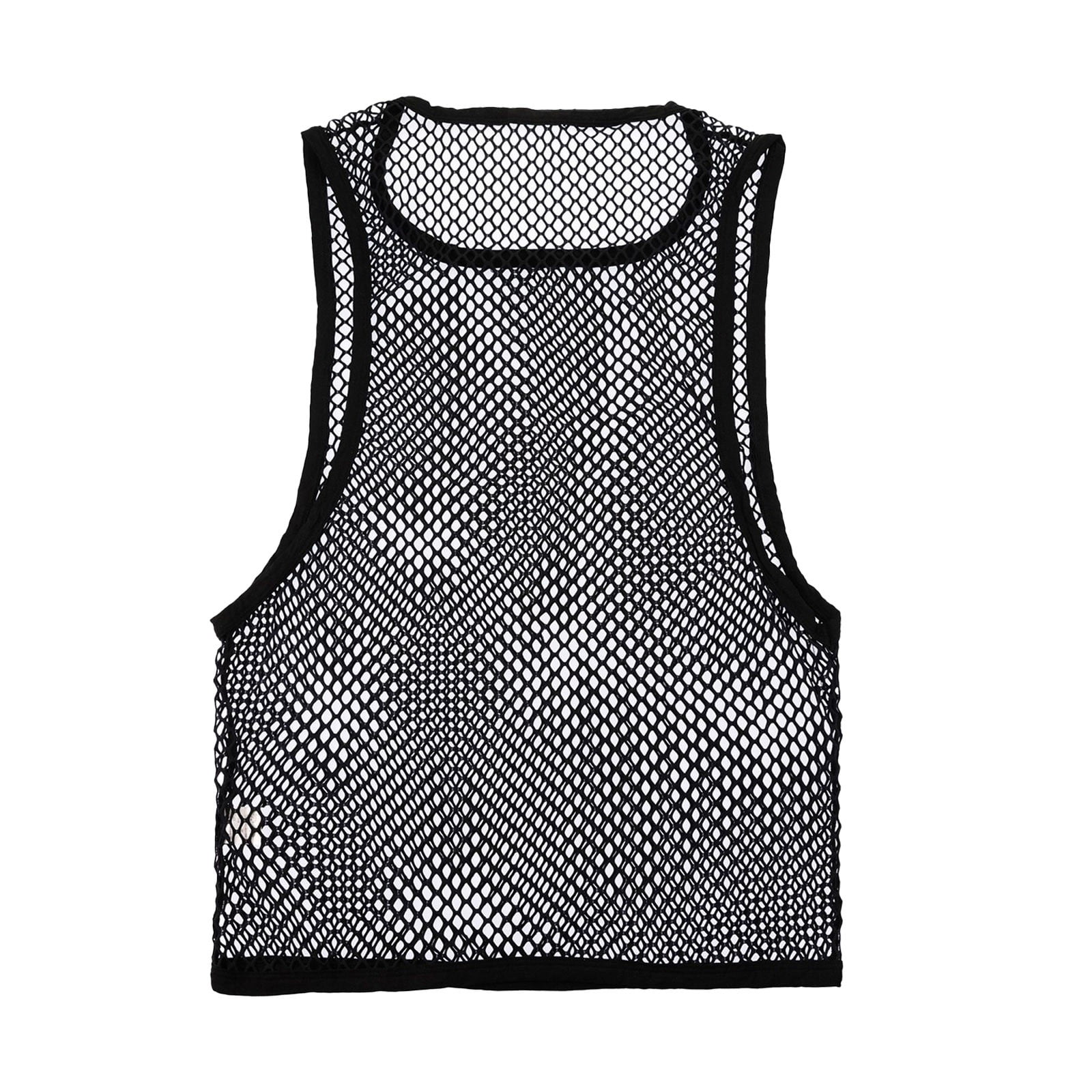 Male Singlet Running Men's Halter Vest Sport Fishnet Mesh Vest ...