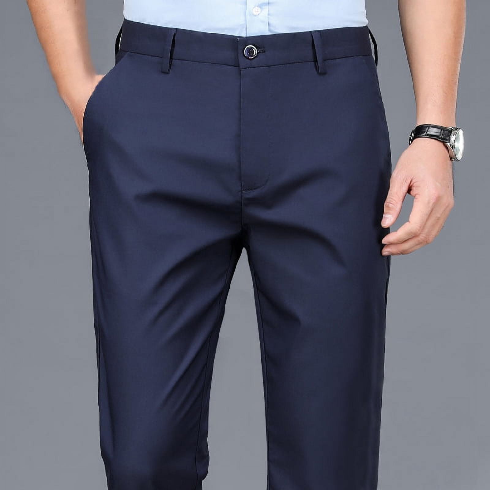 Male Smart Casual Pants Stretchy Sports Men's Fast Dry Trousers Spring ...