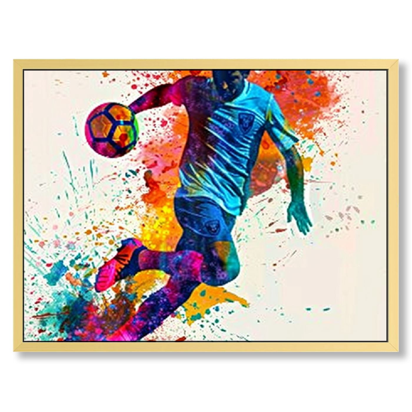 Male Soccer Player Abstract Sport Wall Art Print deal for Teen Boy ...