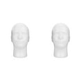 Male Styrofoam Mannequin Manikin Head Model Foam Wig Hair Glasses Display 4c Hair Moisturizing