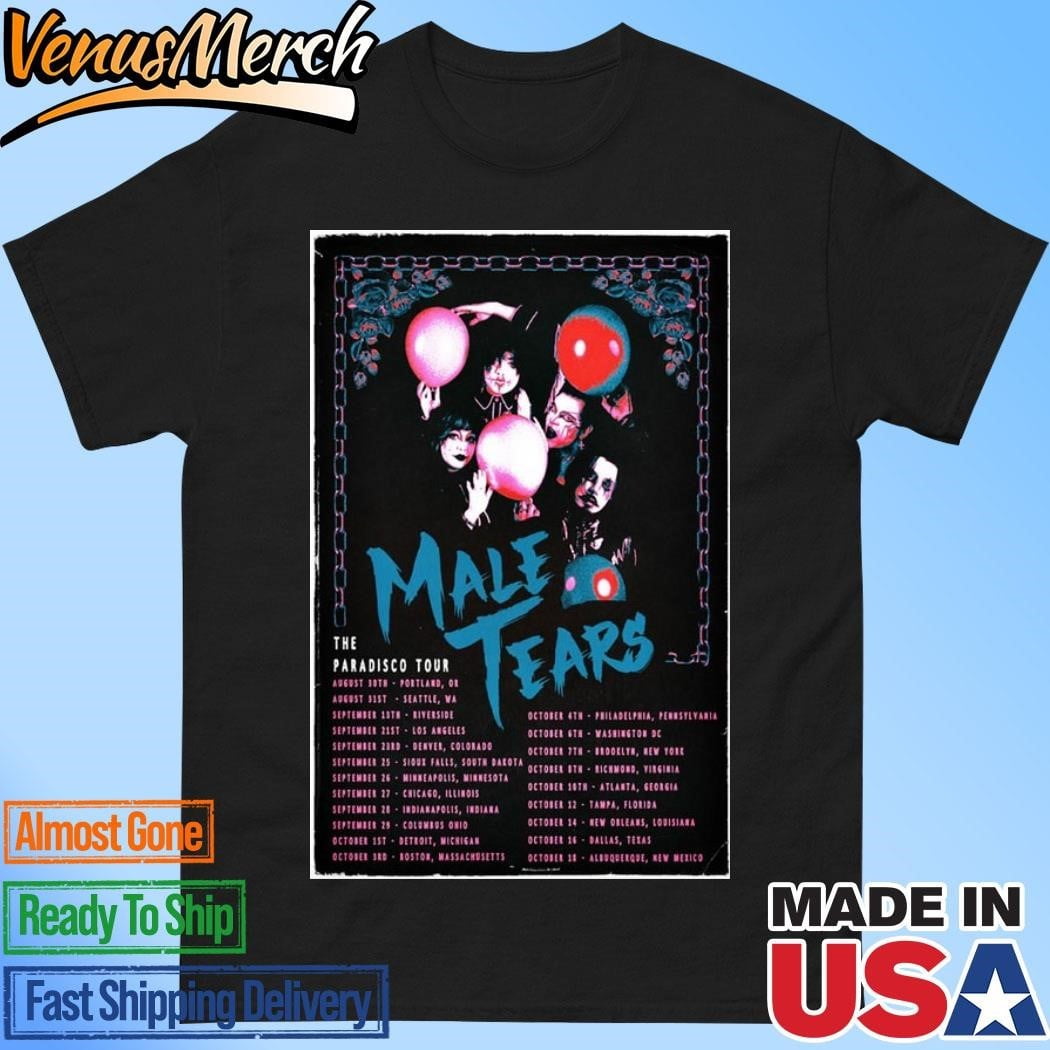 Male Tears The Paradisco Tour 2024 Poster Shirt - Walmart.com
