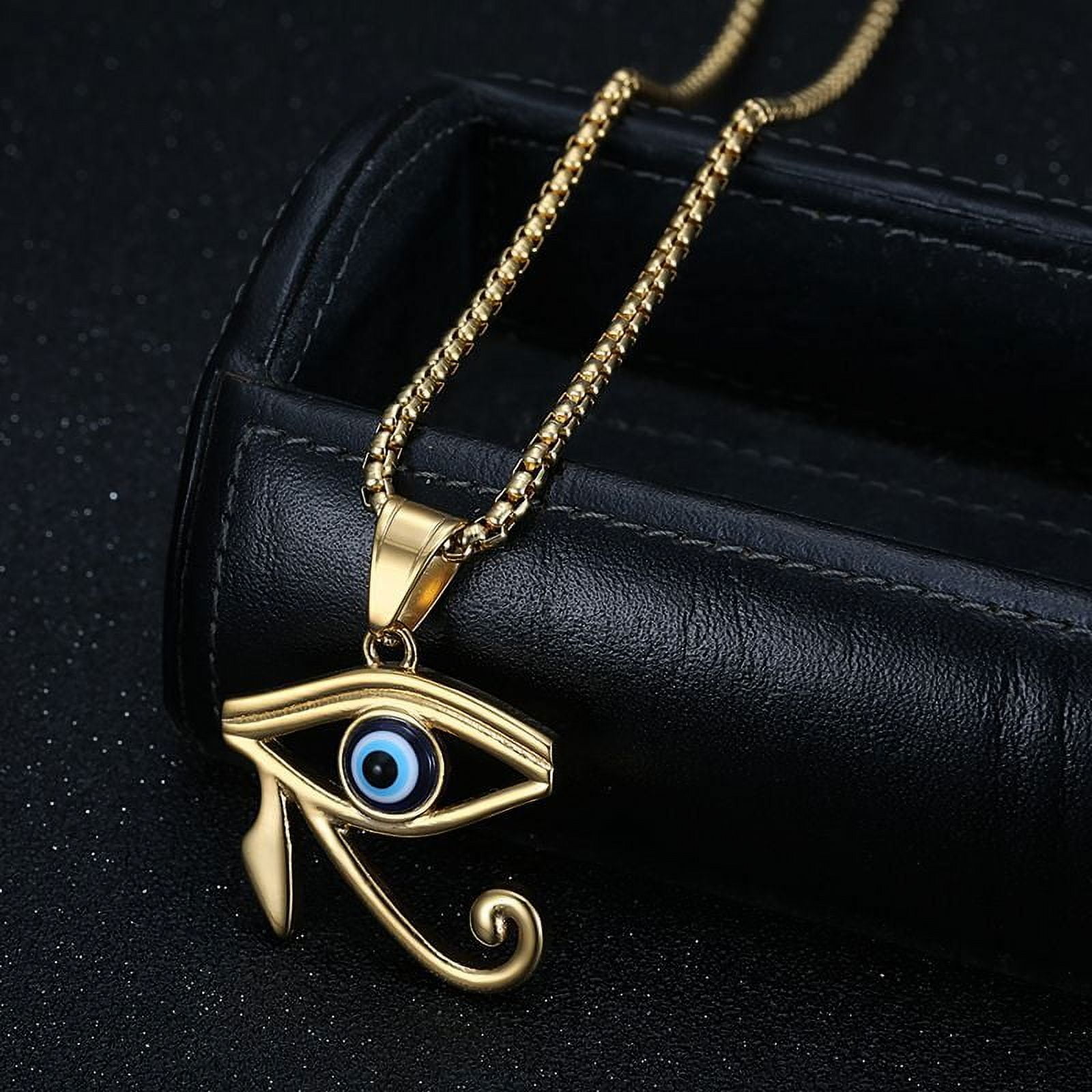 Male The New Style 14K Yellow Gold Pharaoh Of Egypt The Patron Saint Of ...