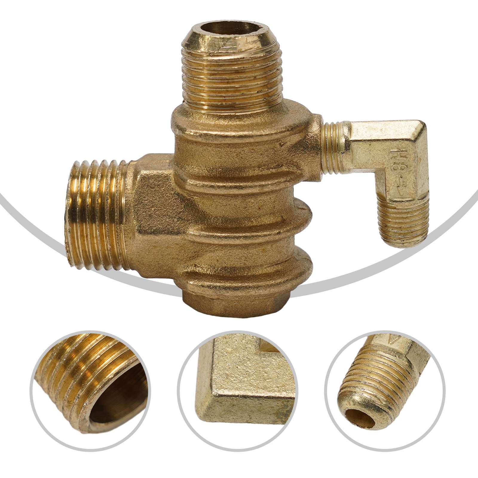 Male Thread Air Compressor Check Valve Brass Male Thread Check Valve ...