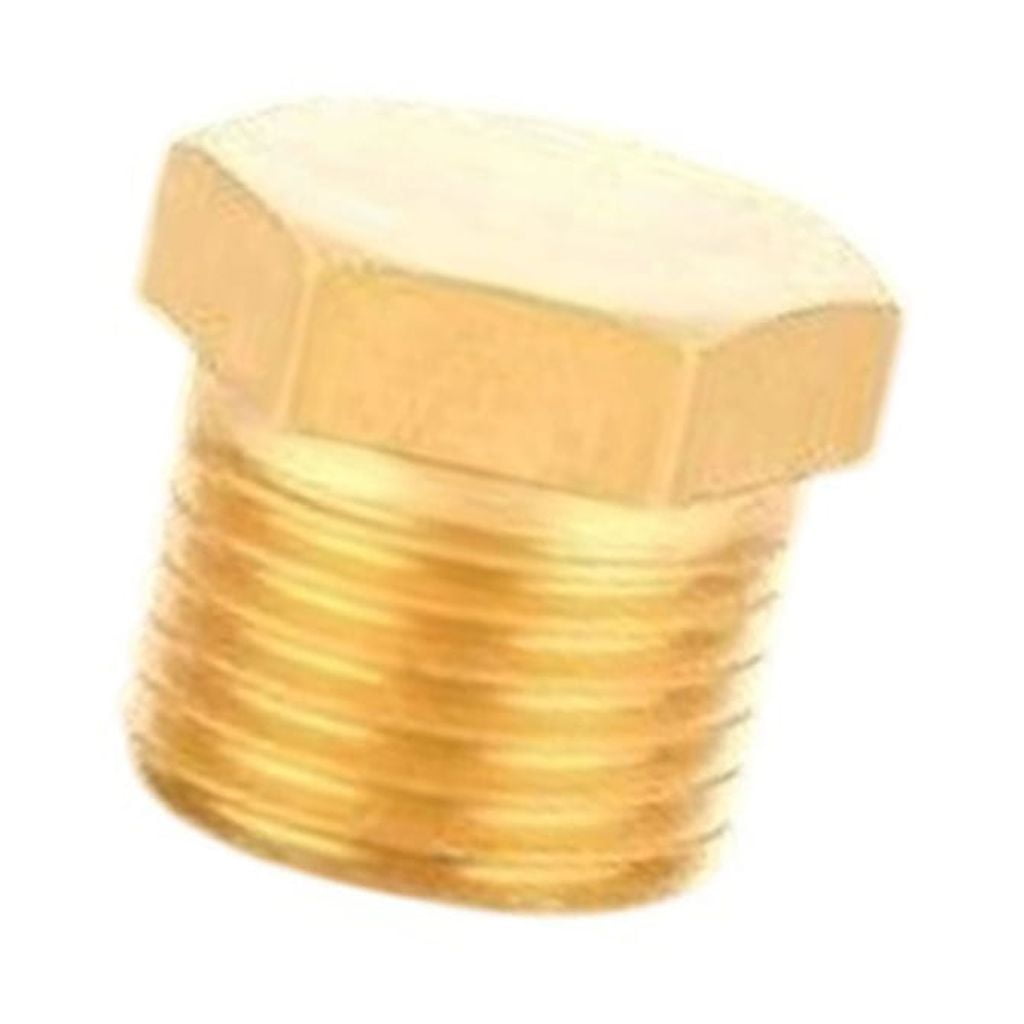Male Thread Brass Pipe Hexagonal Head End Caps Plug Fitting Coupler ...