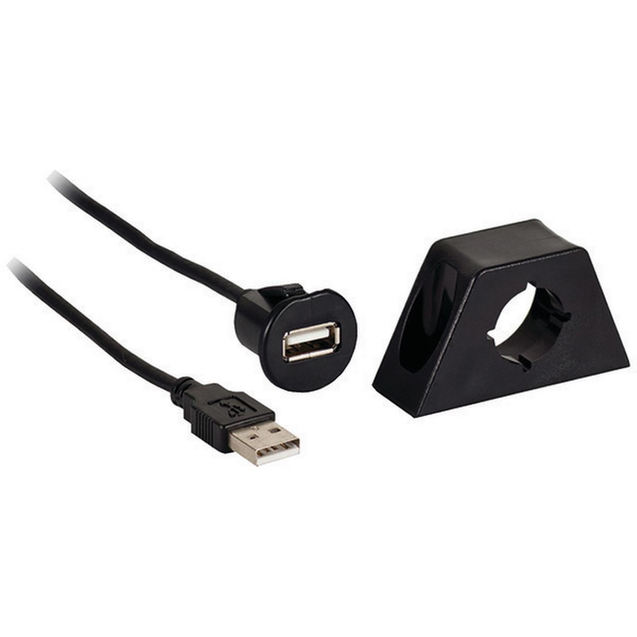 Male To Female Usb Cable With Mount - Walmart.com