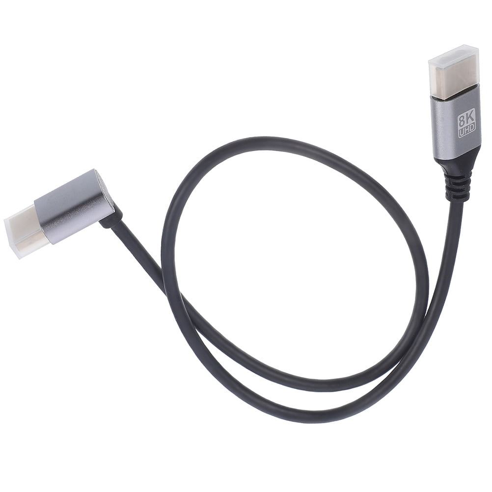 Male To Male Video Cord 8k Video Cable TV Adapter Angled Monitor ...