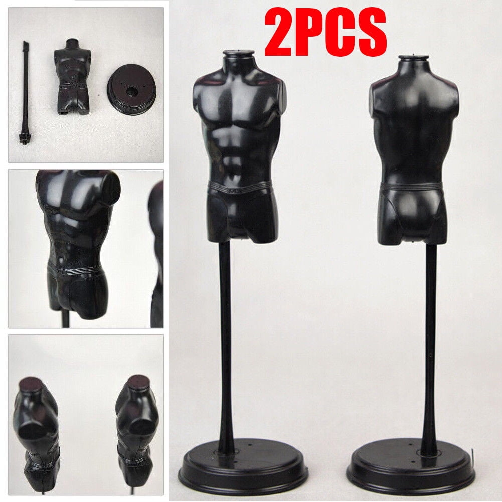 Male Torse Body Form Plastic Mannequin, 2 Piece - Walmart.com