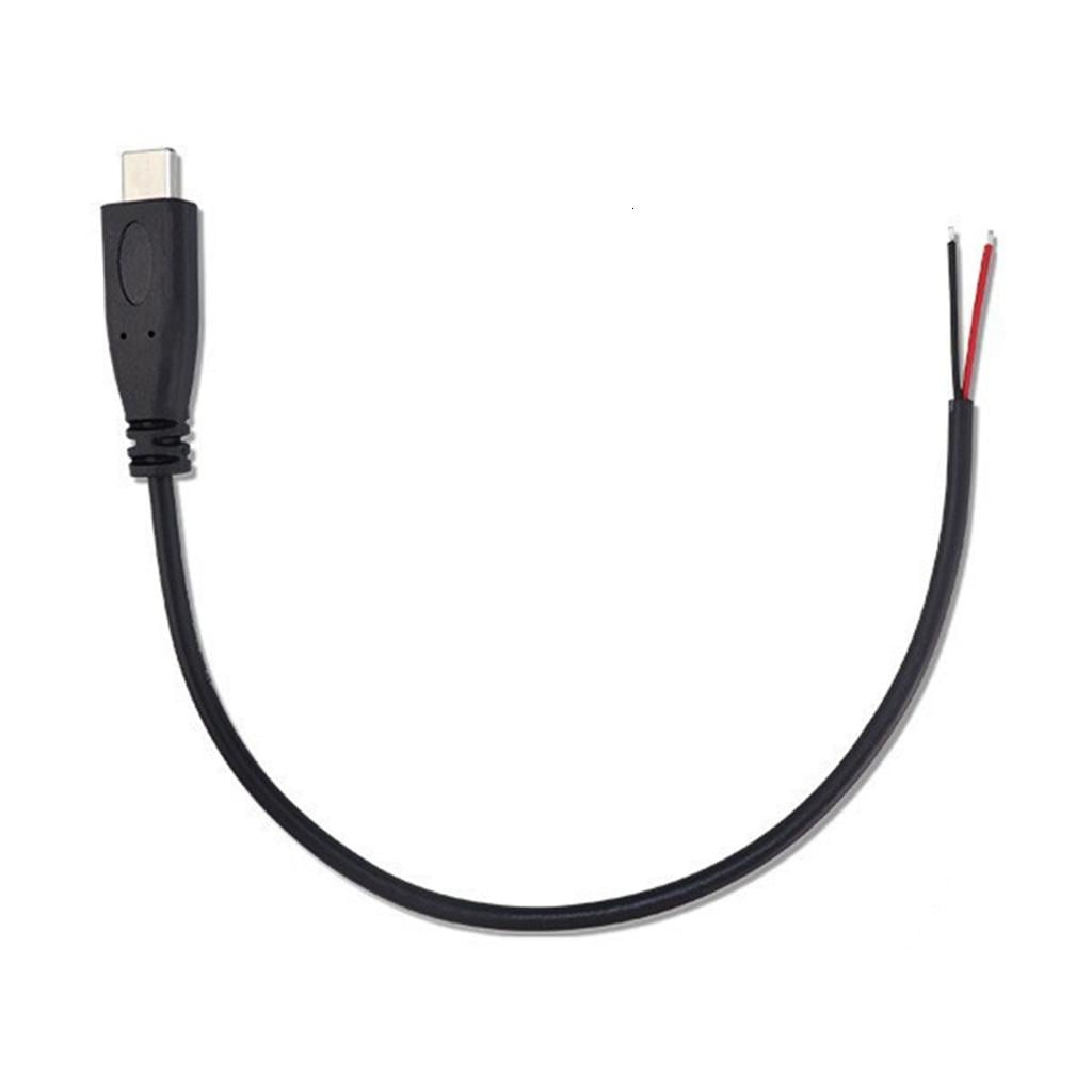 Male Type C to 2 Pin Extension Cord USB C Pigtail 2Pin Power Cable Line 22AWG - Walmart.com