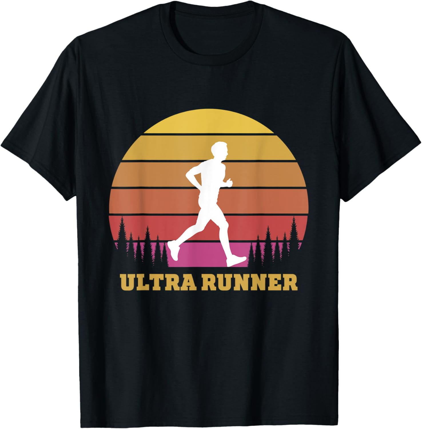 Male Ultra Runner Ultramarathon Long Distance Running T-Shirt men and ...
