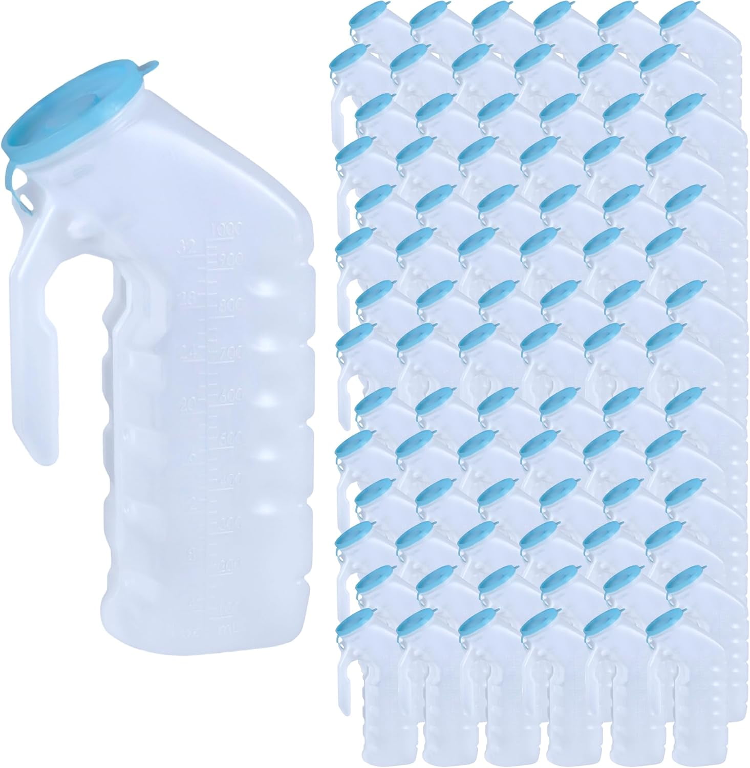 Male Urinal with Glow in The Dark Spill Proof Cover [32oz -1000ml ...