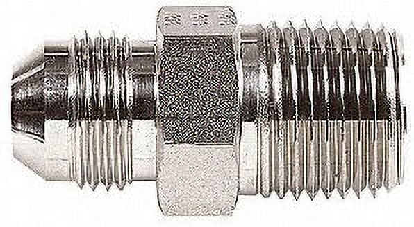 Male X Male NPT Stainless Steel Straight Adapter Fitting (Stainless Steel, -04 (1/4") M X 1/4 ...