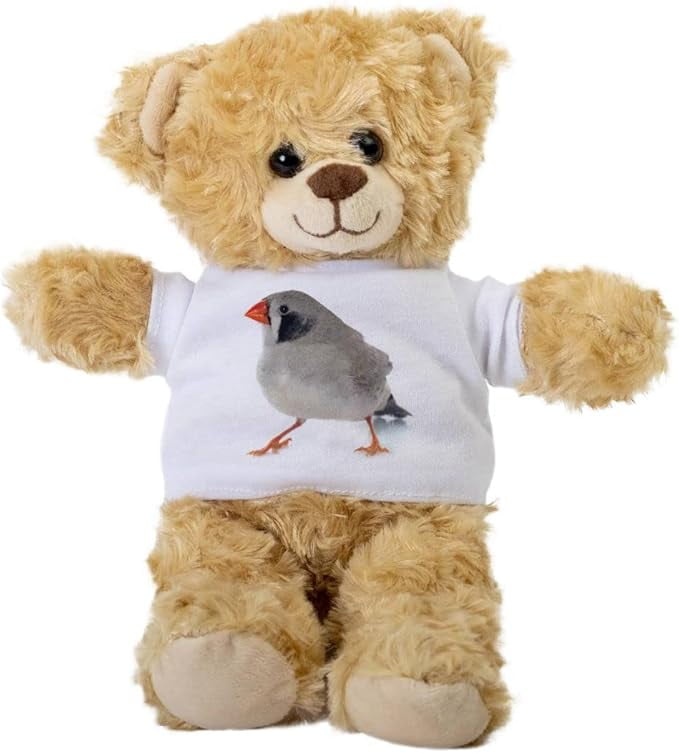 Male Zebra Finch Teddy Bear, Male Zebra Finch Gift Stuffed Animal ...