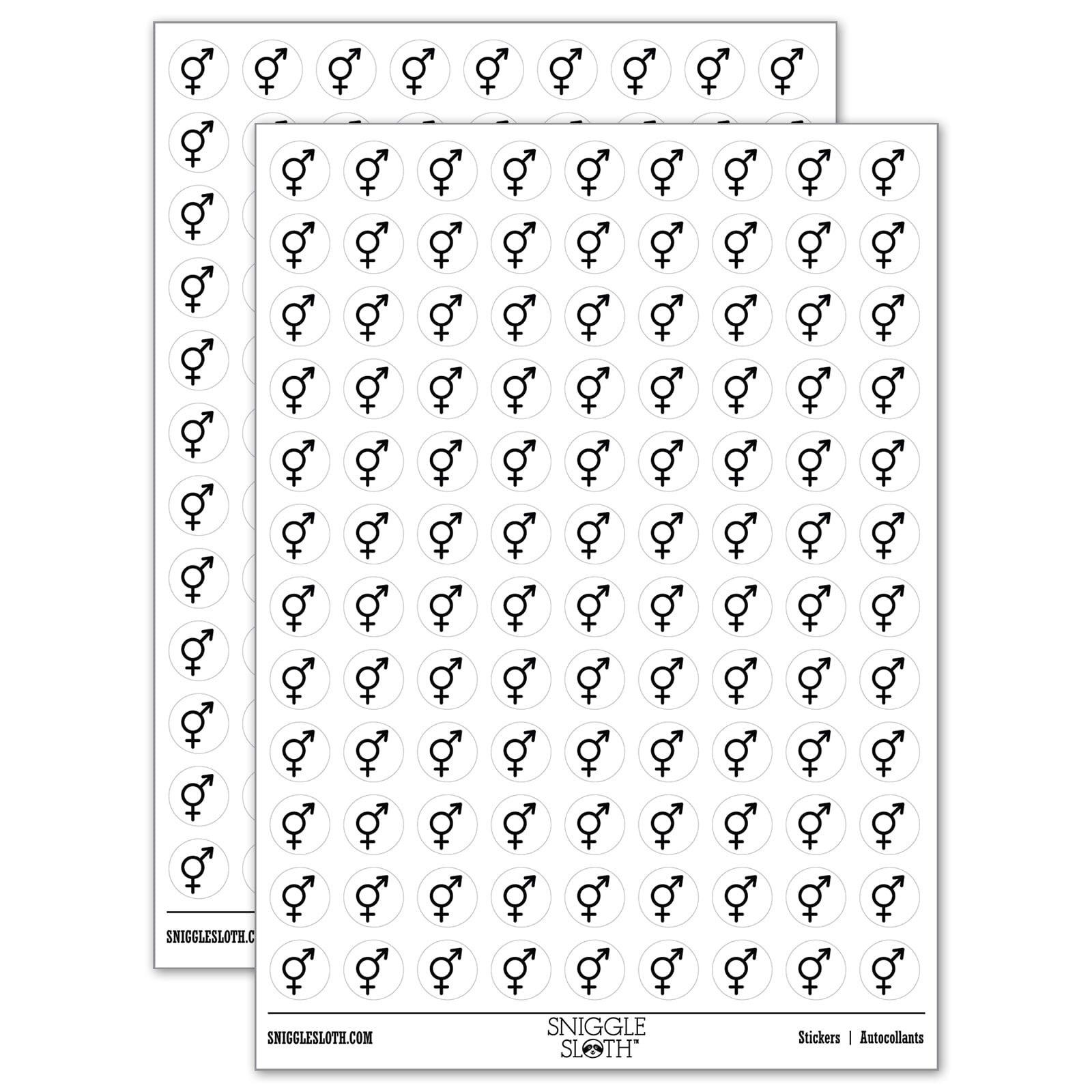 Male and Female Sign Intersex Androgynous Hermaphrodite Gender Symbol ...