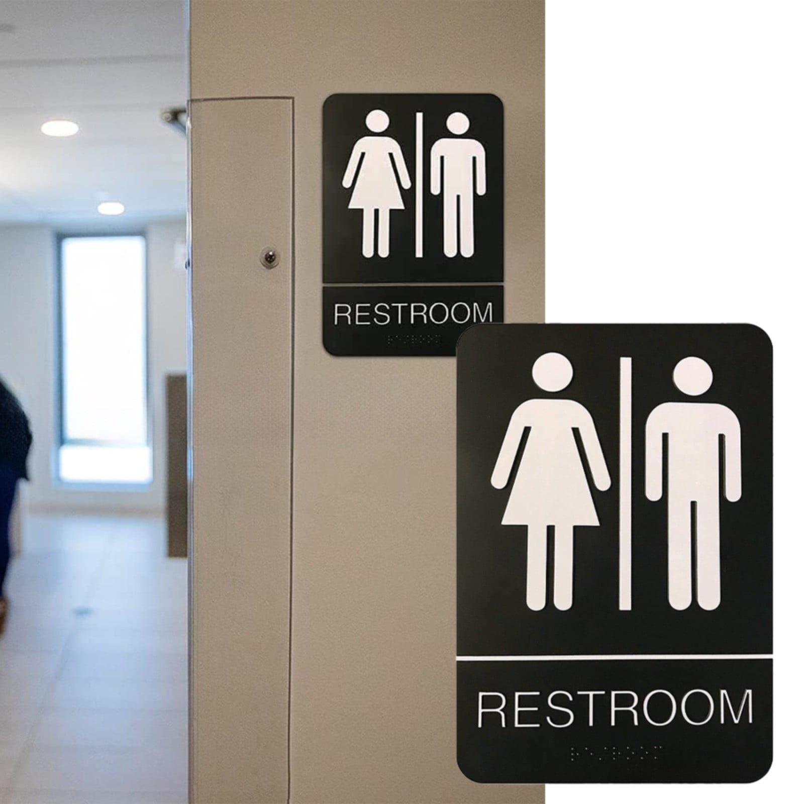 Male and Female Toilet Sign Pendant: Simple and Practical Toilet ...