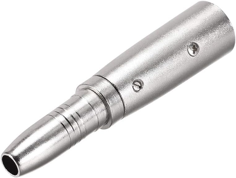 Male to 1/4inch 6.35mm Female Socket Adapter for rophone Plug in ...