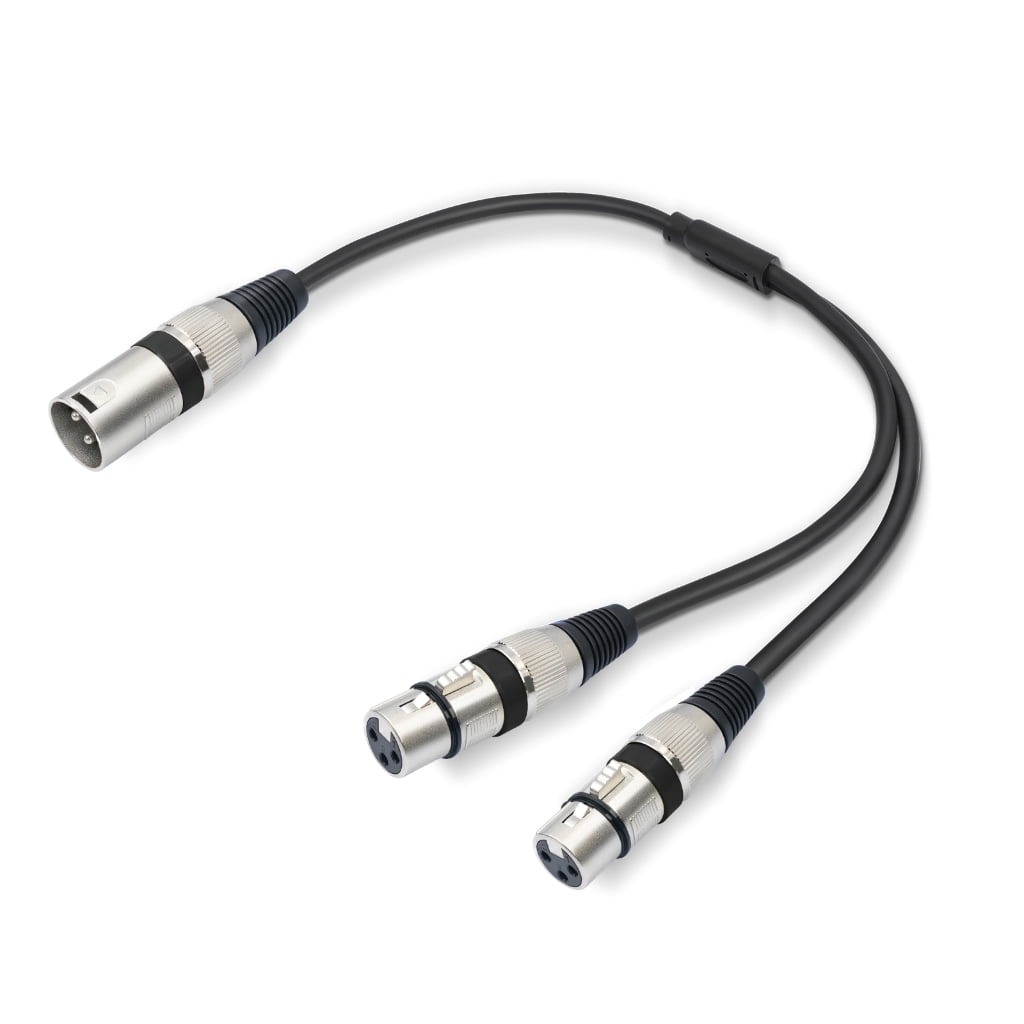 Male to Double Female Y Splitters 3Pin Splitters Music Cable for ...