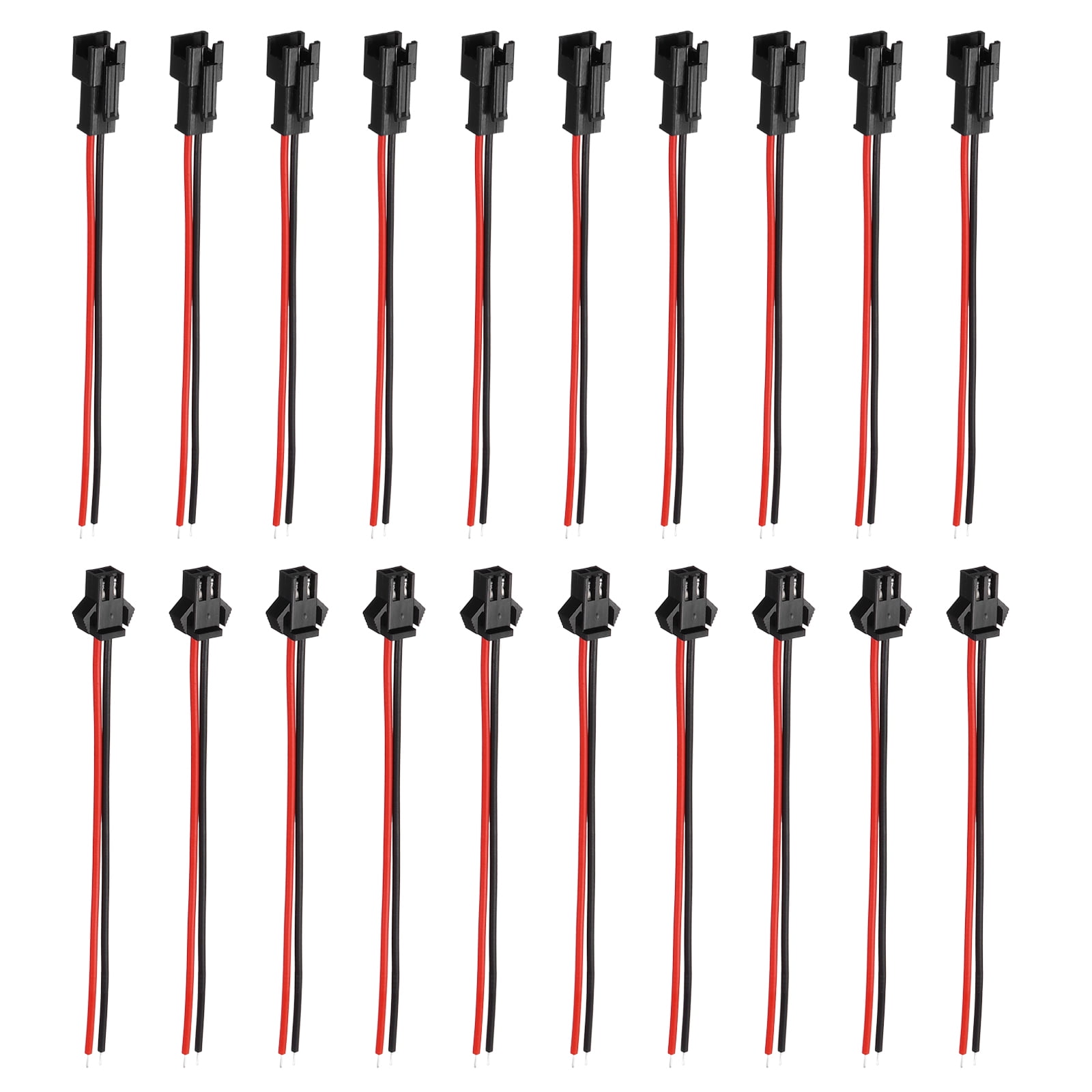 Male to Female 2Pin Breadboard Jumper Wire 2.54mm Pitch Cable 20cm 10 ...