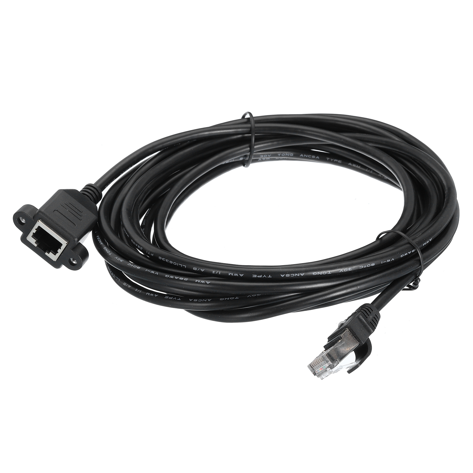 Male to Female 5e Network Cable Extension Wire M3 5M Length Waterproof ...