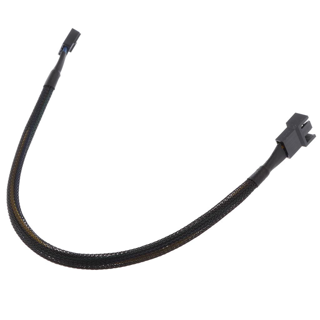 Male to Female Black Computer Fan Cable Extension four pin (12''ength ...