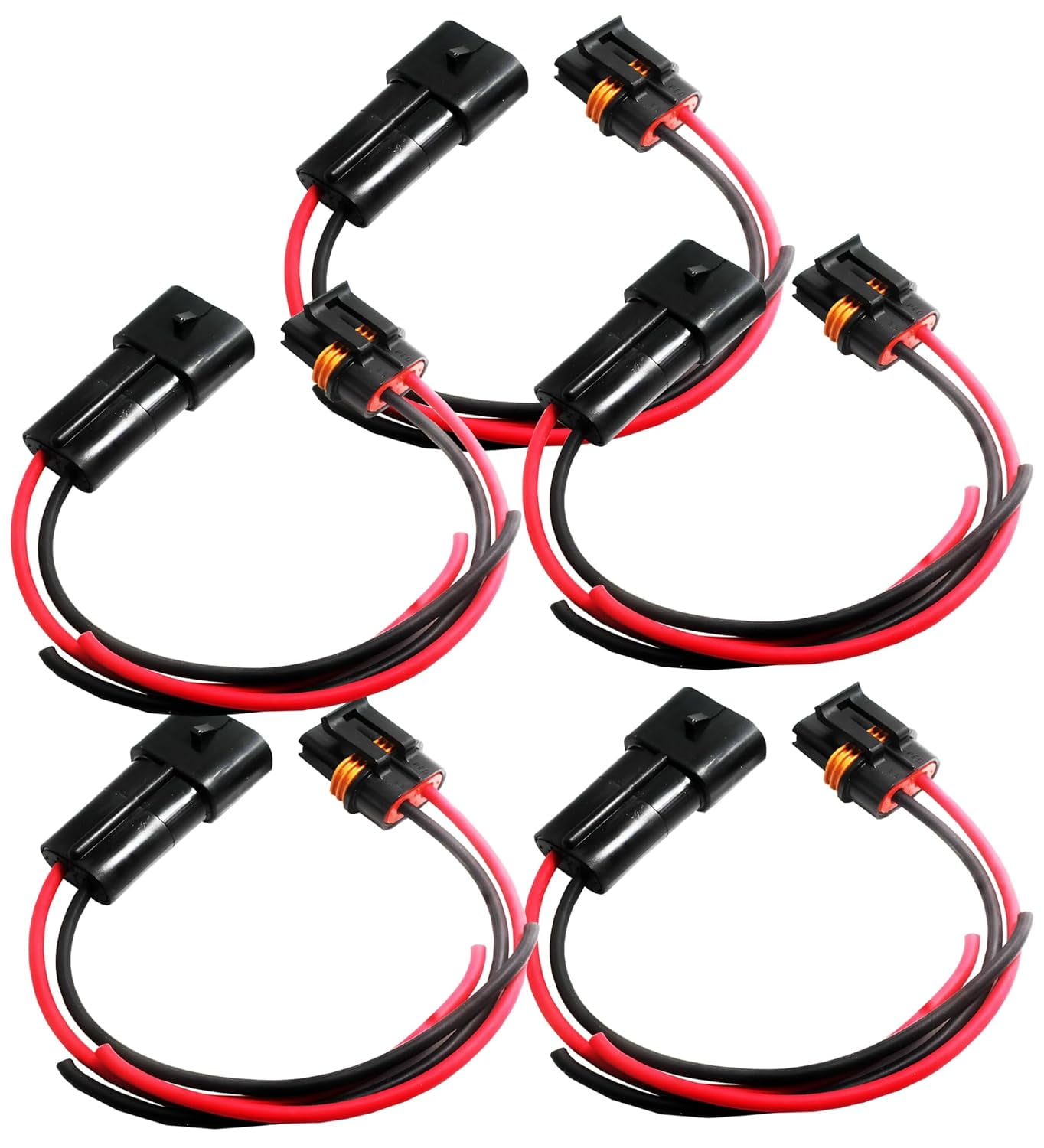 (Male to Female Pigtail 12 GA) Metri-Pack 630 Series, 2-Pin 43 Amp ...
