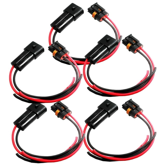(Male to Female Pigtail 12 GA) Metri-Pack 630 Series, 2-Pin 43 Amp ...