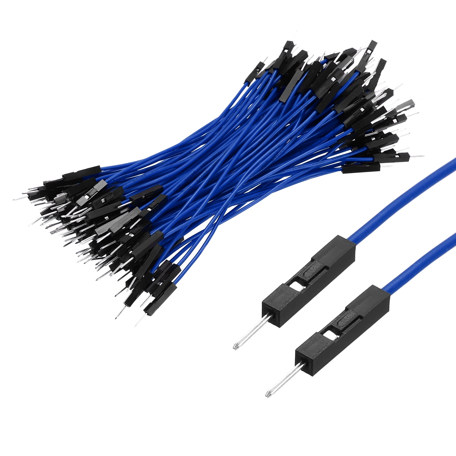 Male to Male 1Pin Breadboard Jumper Wire 2.54mm Pitch Cable 10cm 100 ...