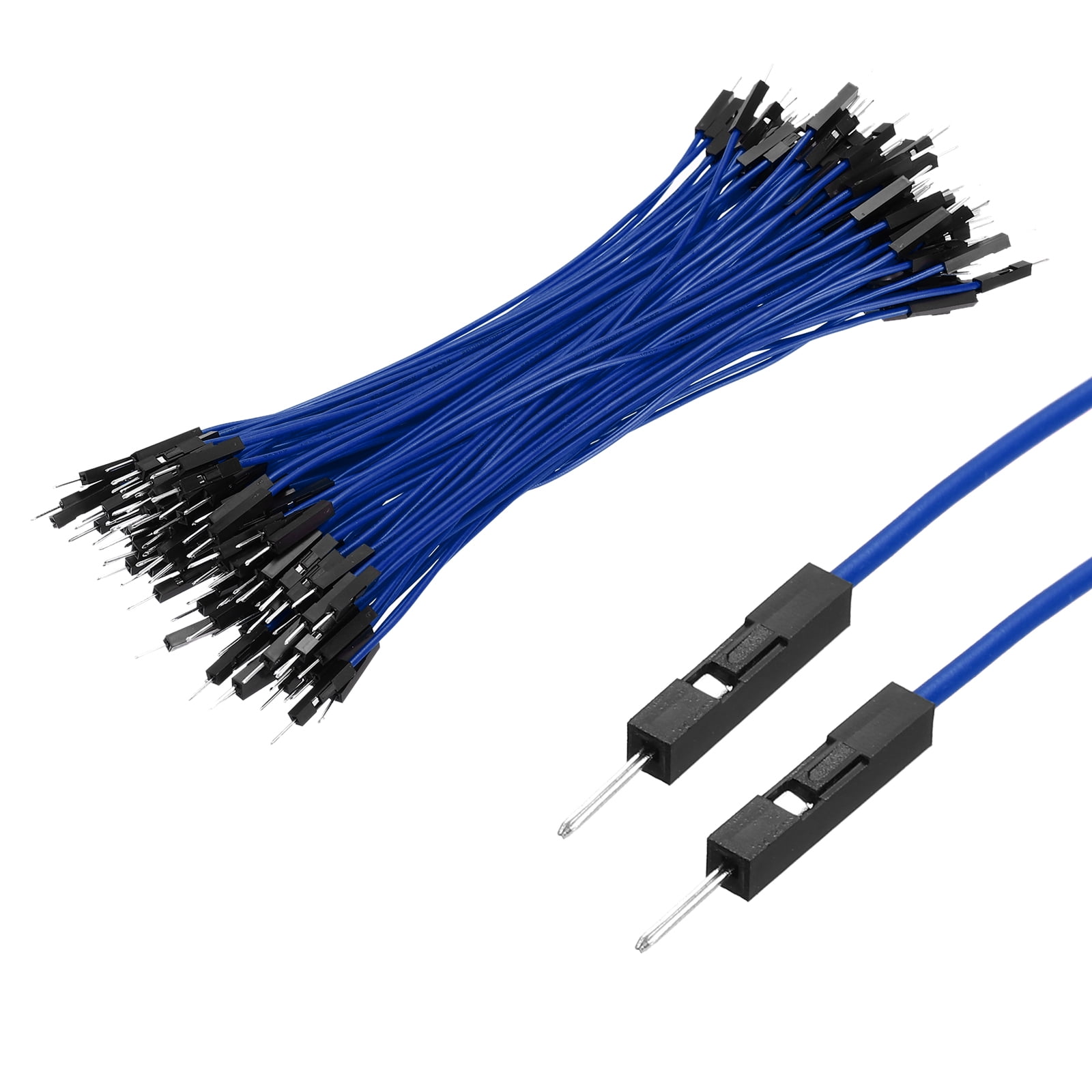 Male to Male 1Pin Breadboard Jumper Wire 2.54mm Pitch Cable 15cm 100 ...