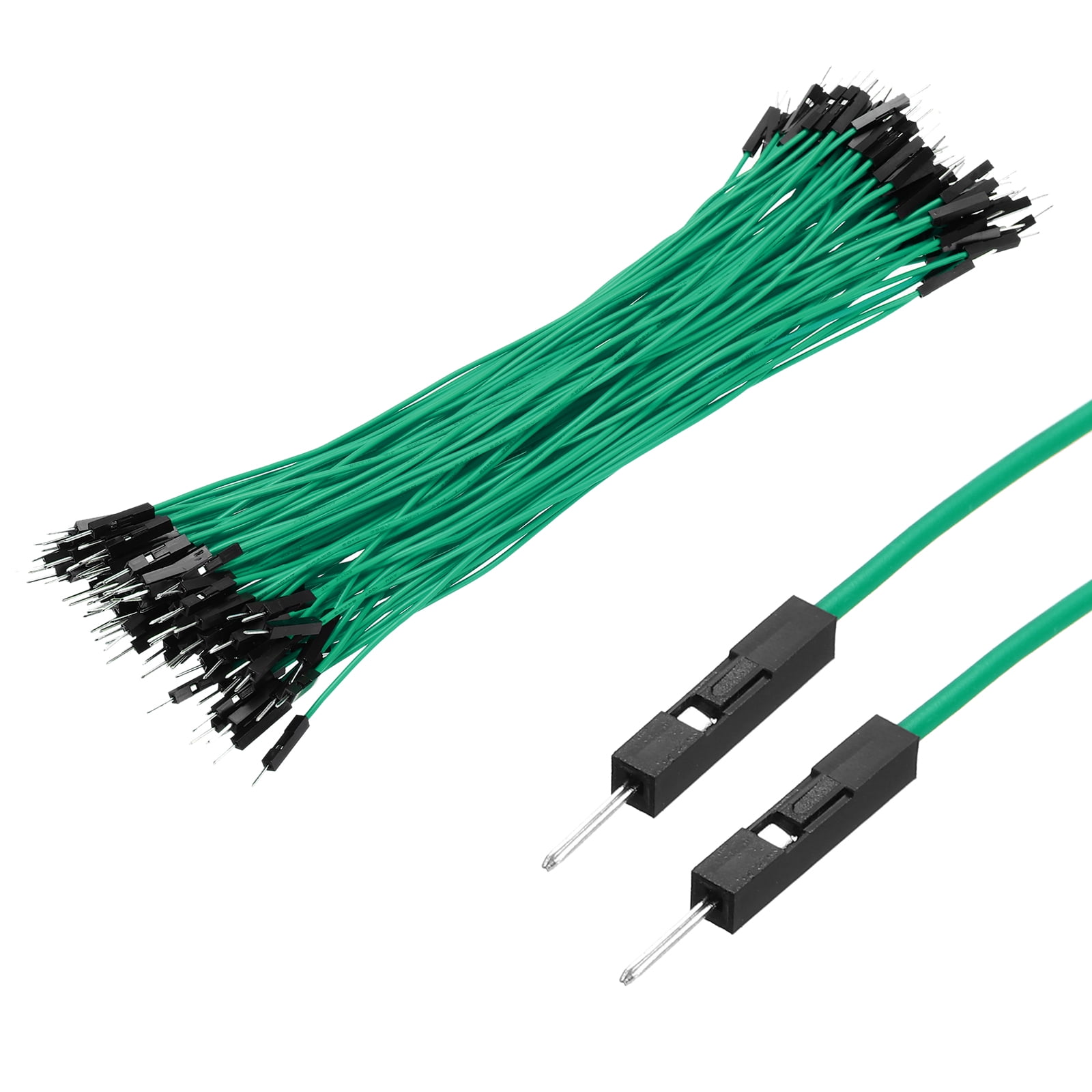 Male to Male 1Pin Breadboard Jumper Wire 2.54mm Pitch Cable 20cm 100 ...