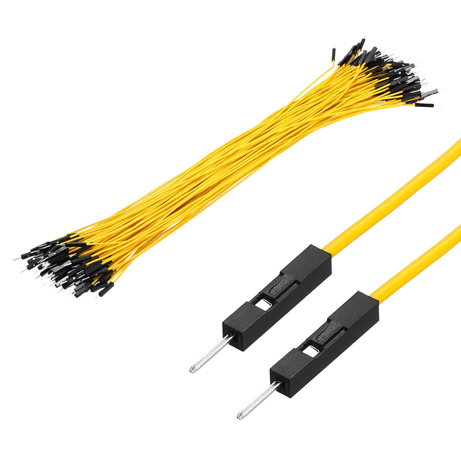 Male to Male 1Pin Breadboard Jumper Wire 2.54mm Pitch Cable 30cm 100 ...