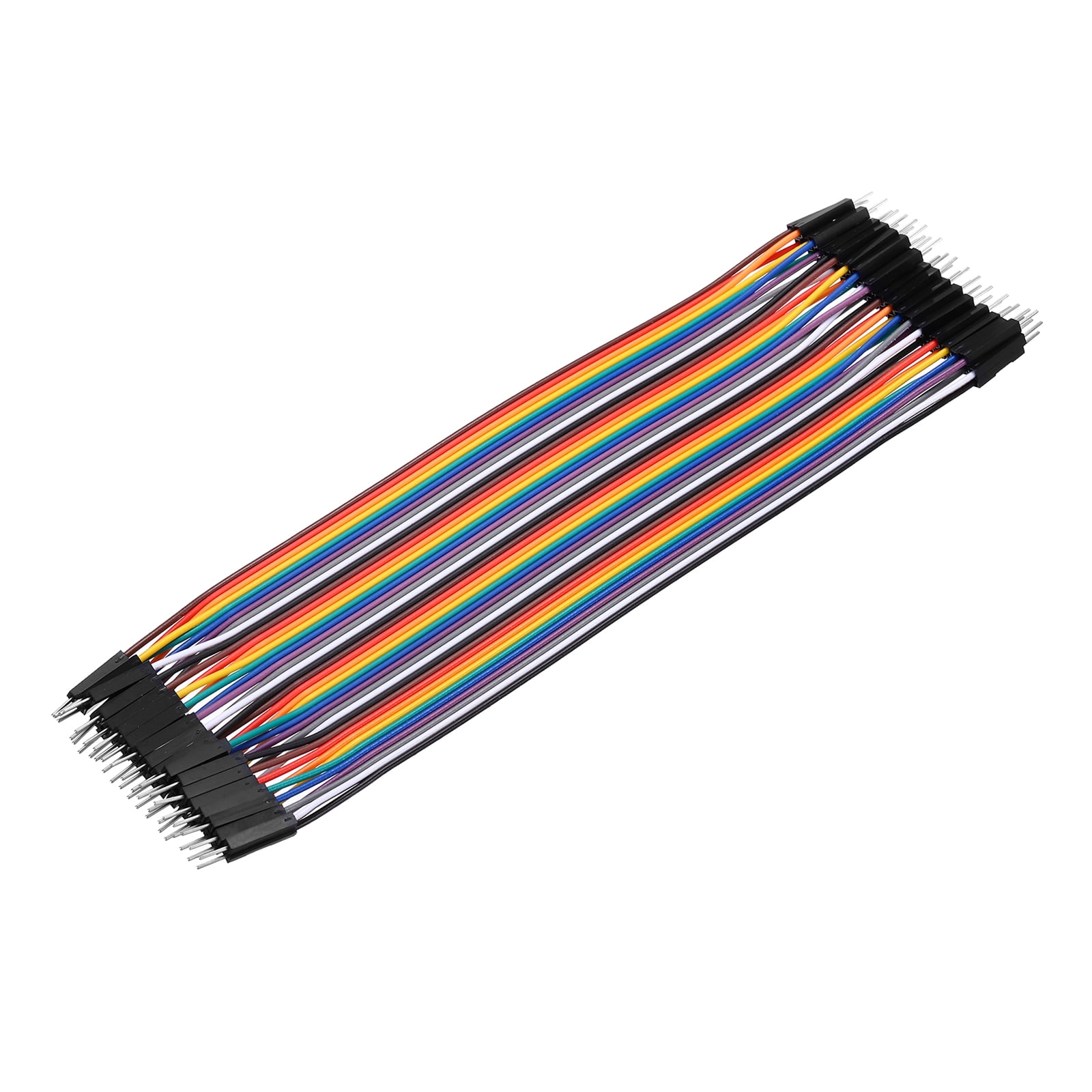 Male to Male 40Pin Breadboard Jumper Wire 2.54mm Pitch Cable 20cm 1 Pcs ...