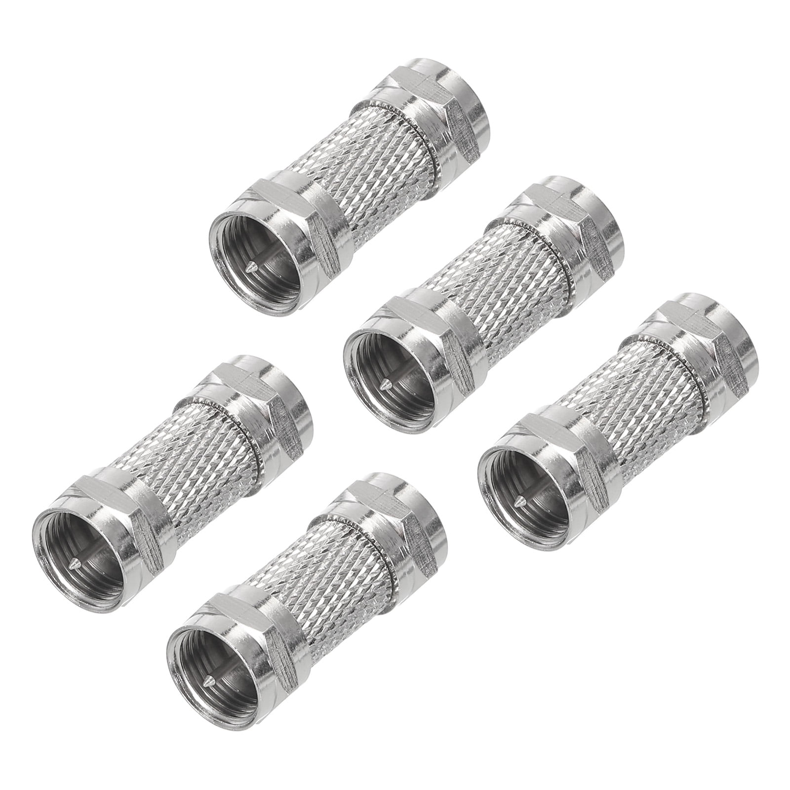 Male to Male Coaxial Connector F Type RG6 Coax Extender Coupler 75 Ohm ...