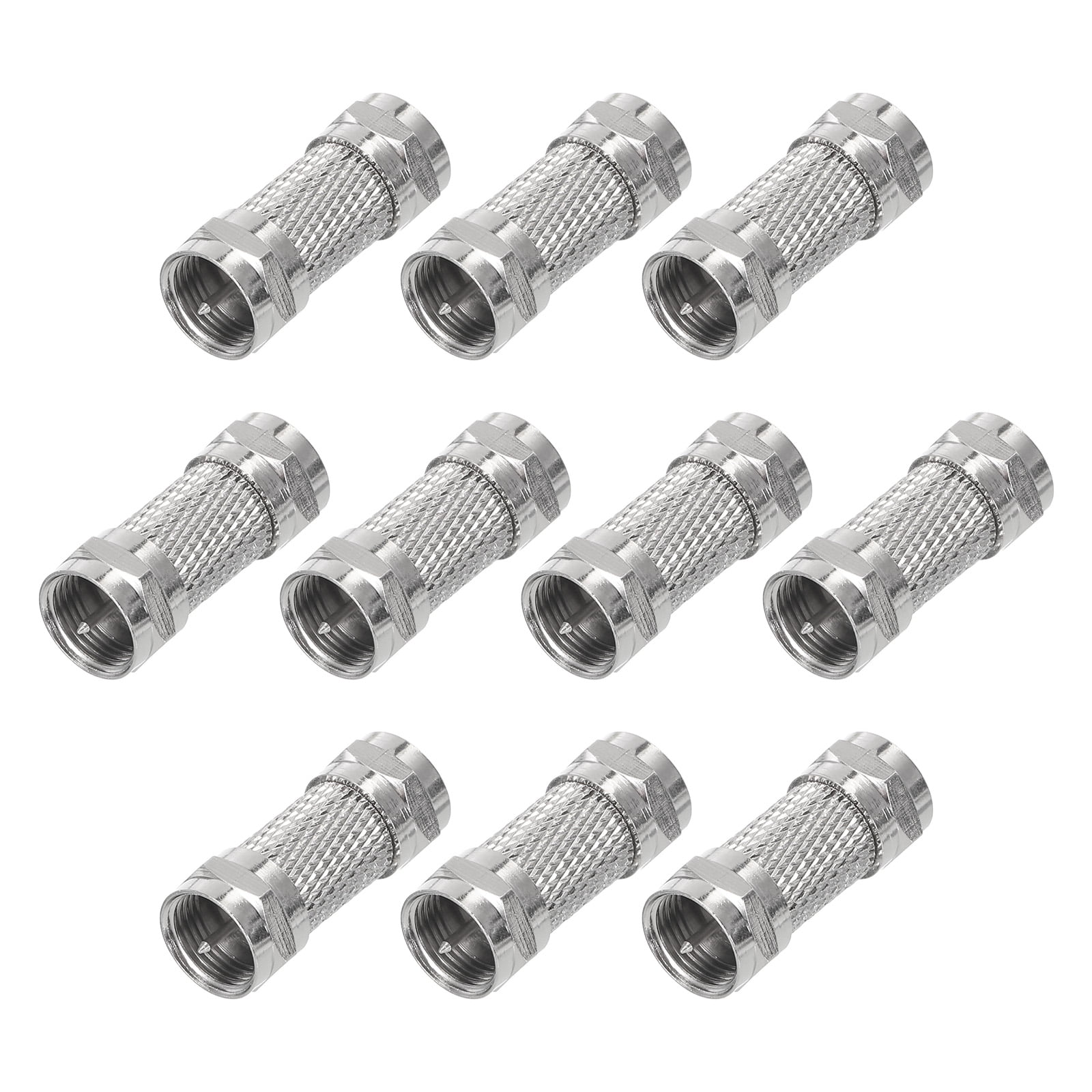 Male to Male Coaxial Connector F Type RG6 Coax Extender Coupler Adapter ...