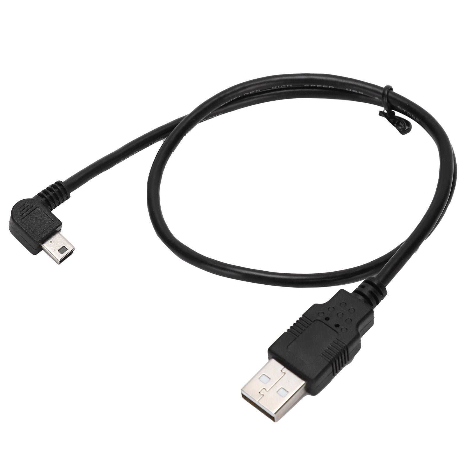 Male to Male Elbow Left Angle USB-A to Mini USB-B Cable for Power ...