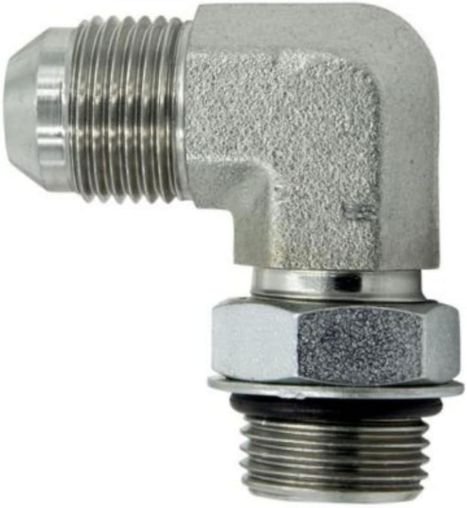 Male x #10 SAE/ORB Male Corner/Elbow Hydraulic Adapter Fitting | 6801 ...