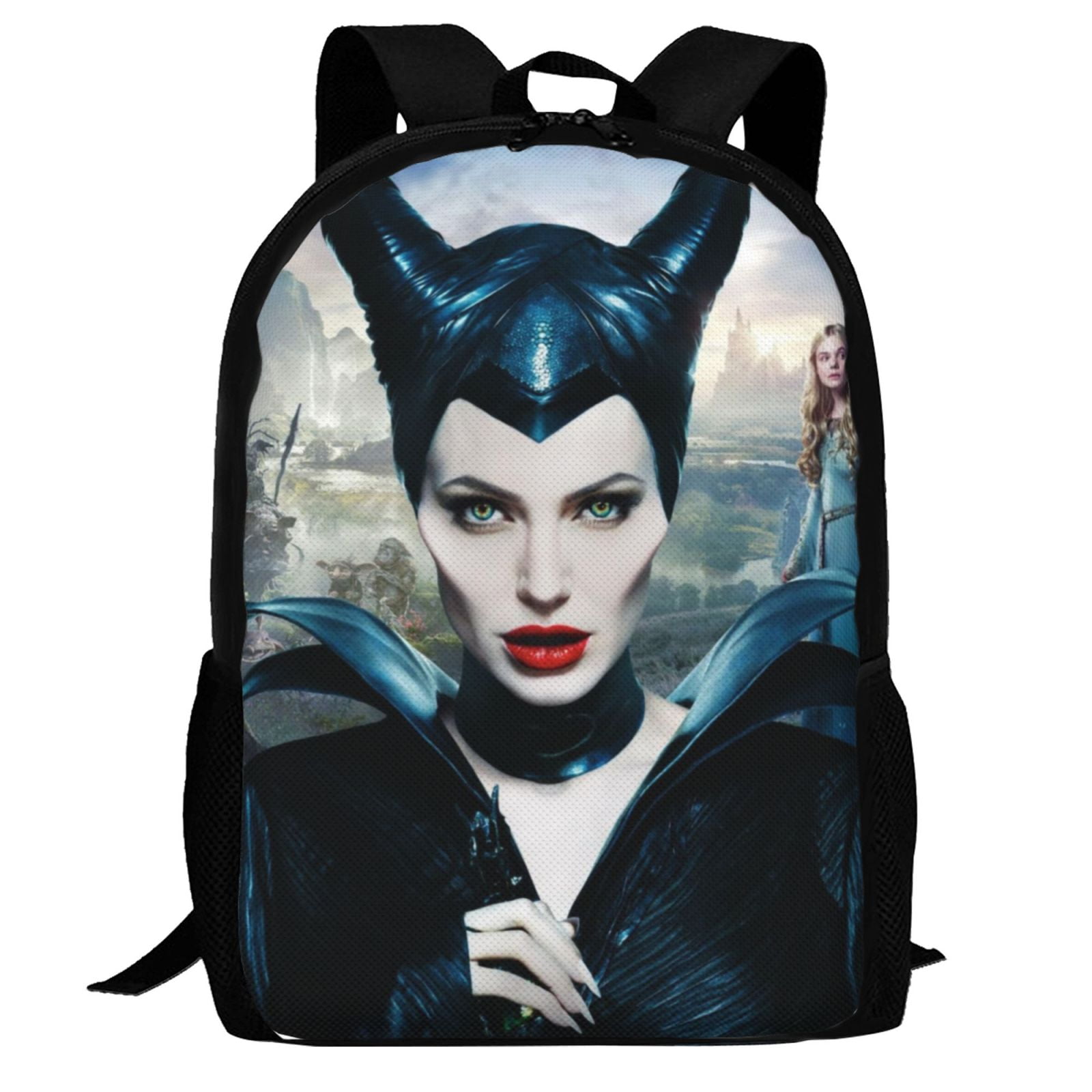 Maleficent Backpack, 3d Printed Laptop Backpack, Water Resistant ...