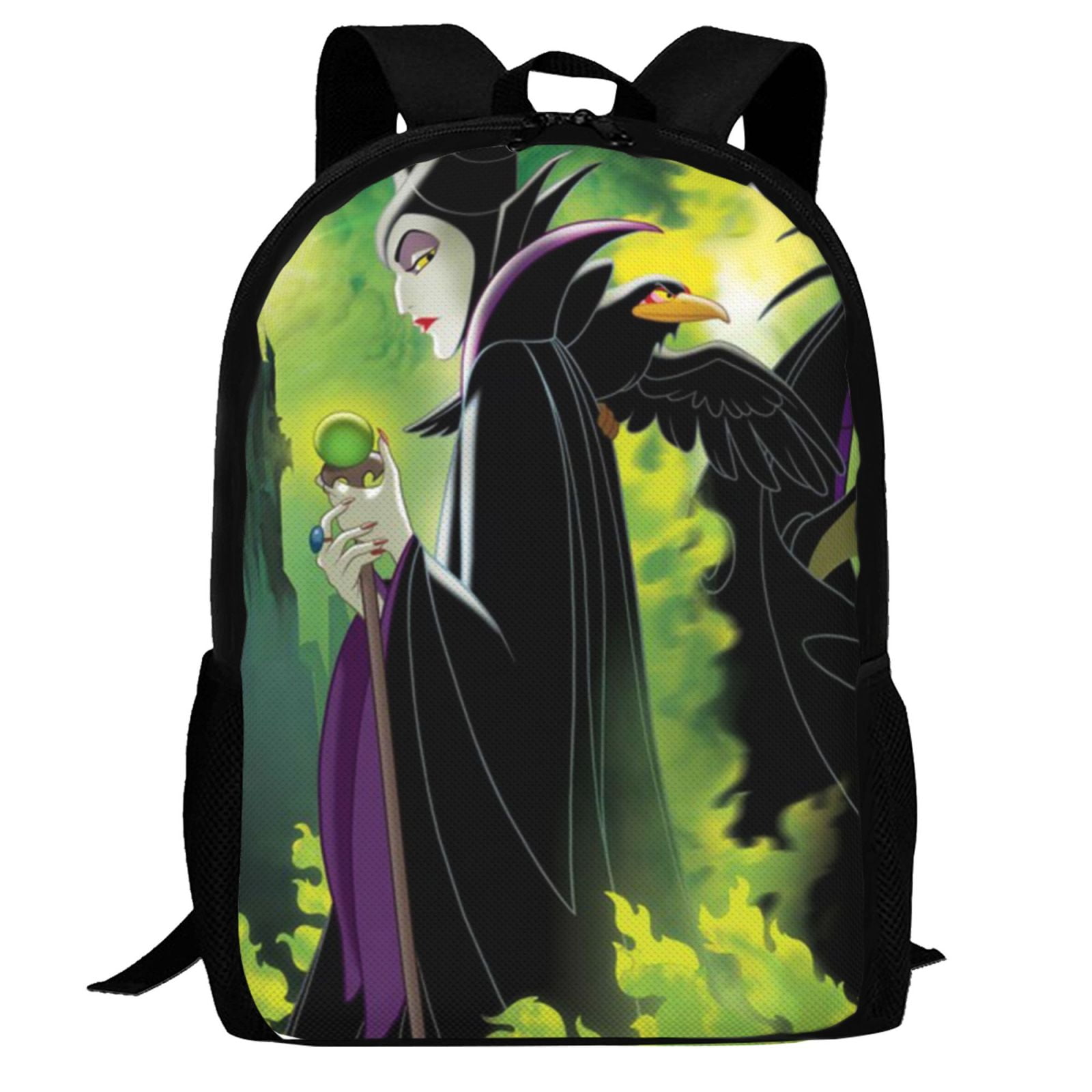 Maleficent Backpack, 3d Printed Laptop Backpack, Water Resistant ...