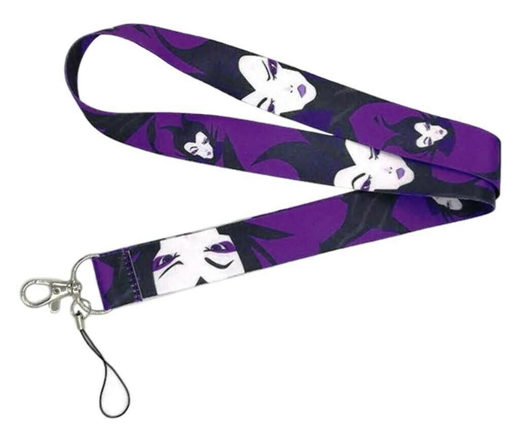 Maleficent Evil Queen Themed Lanyard ID Holder Keychain - Walmart.com