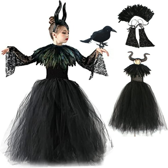 Maleficent Costume Girls